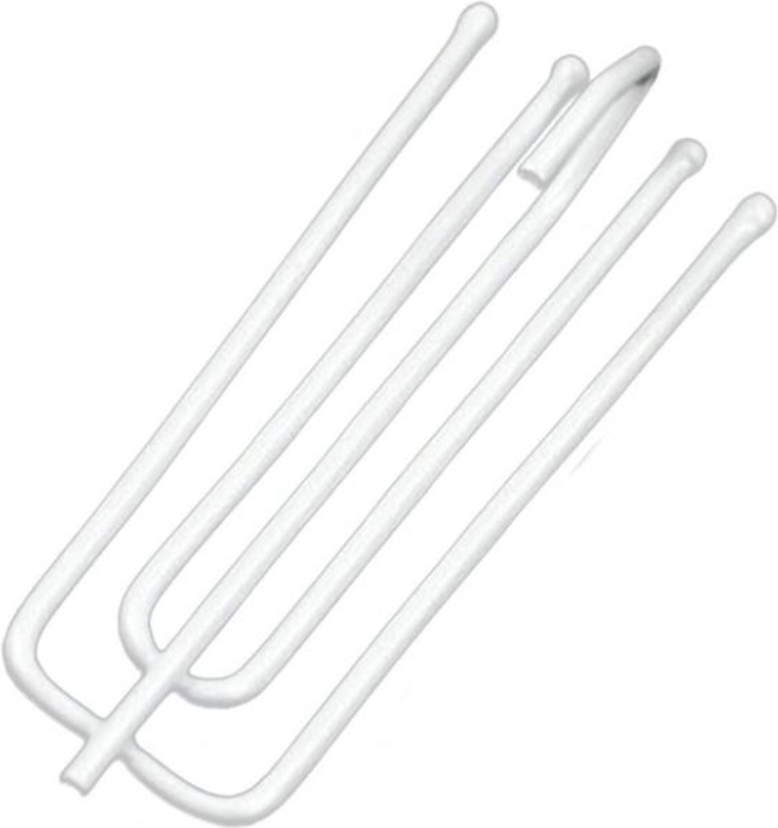 FSW-Products - 10 Stuks - Plooihaken - 4 Poot Longneck - 7cm hoog - Wit ...