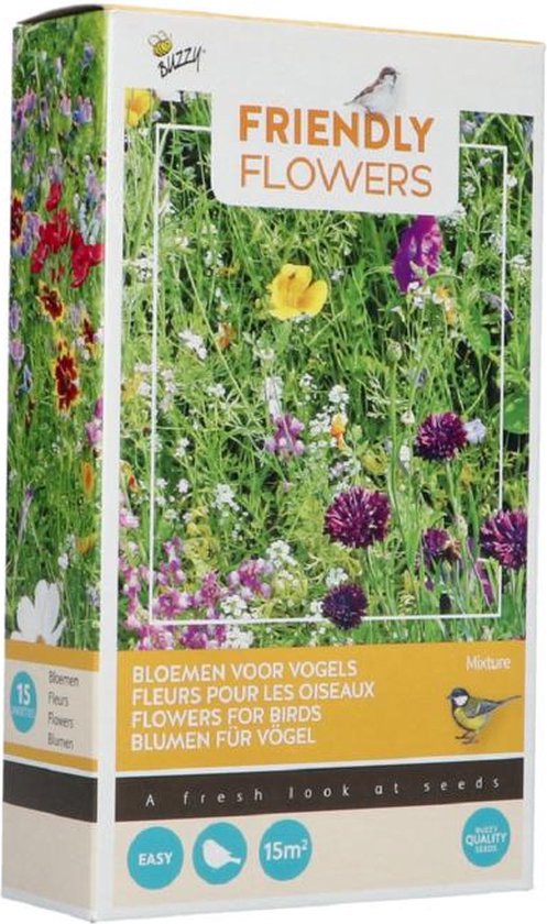 Buzzy® Flower Mix Vogels 15 m² | bol