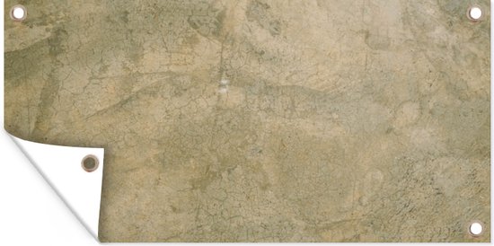 Wanddecoratie buiten Muur - Beige - Stenen - Beton - 160x80 cm ...