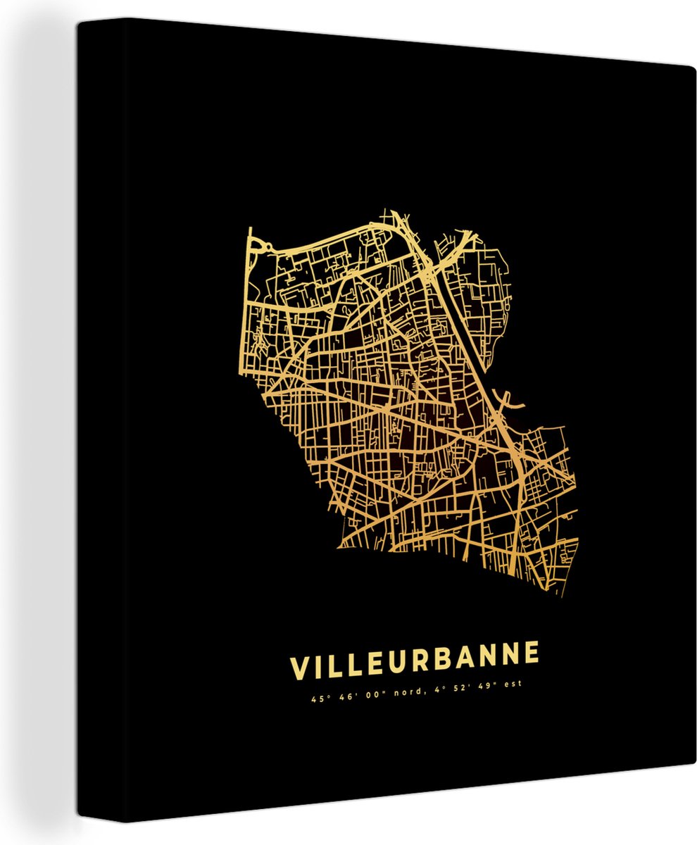 Tableau Tableau Villeurbanne - Carte - France - Plan de Ville - Carte ...