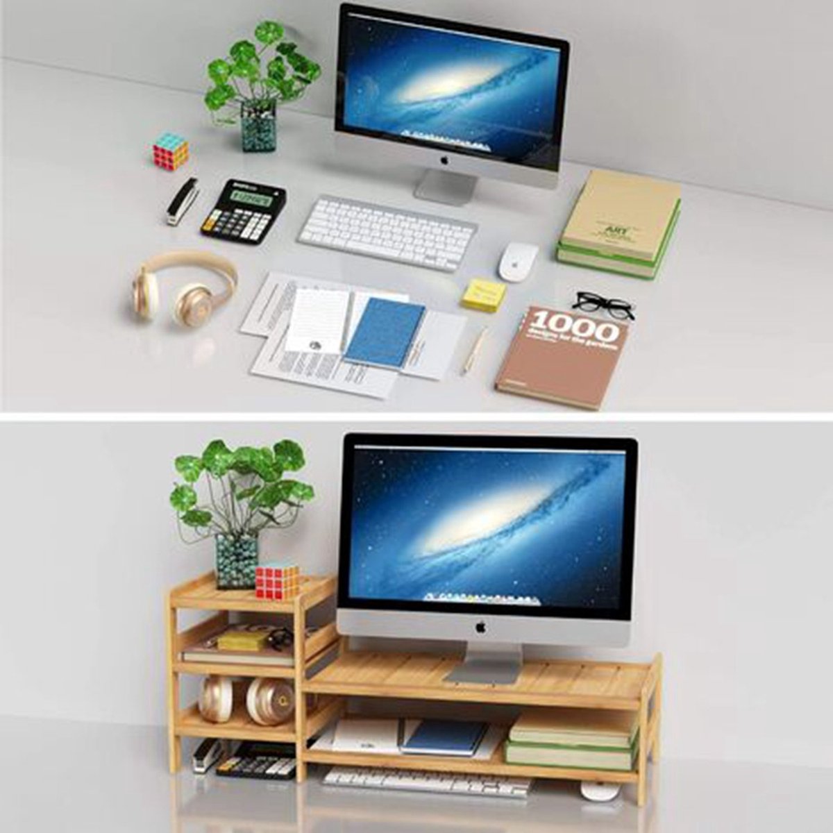 Monitorstandaarden-3 verdiepingen monitorverhoger schermverhoger ...