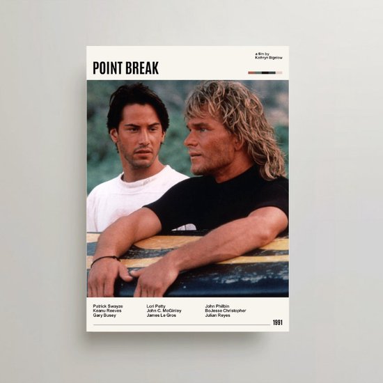 Point Break Poster - Minimalist Filmposter A3 - Point Break Movie ...
