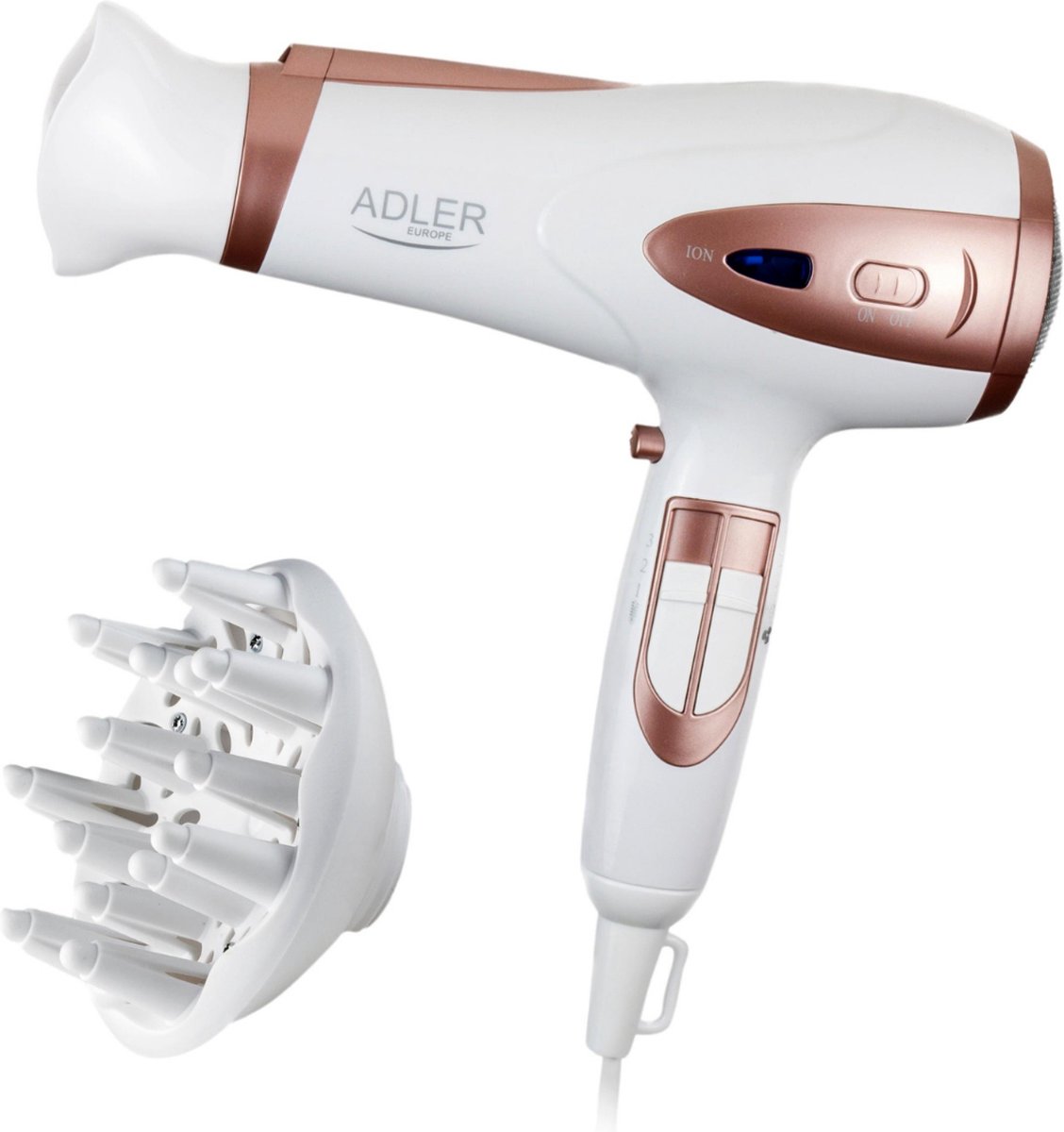 Fohn - Haardroger - Fohn met diffuser - Haarfohn - 2400W - WIT | bol.com