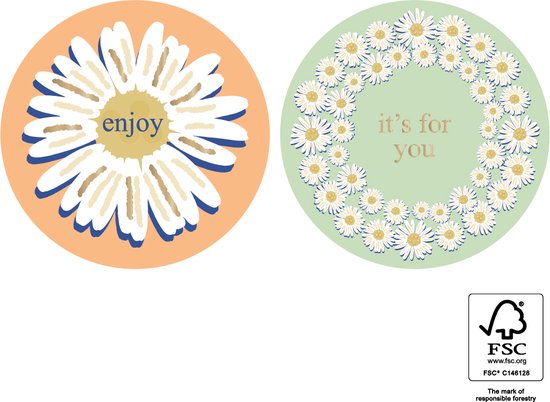 HOP - Stickers - Daisy - 10 decoratiestickers - Madelief ...