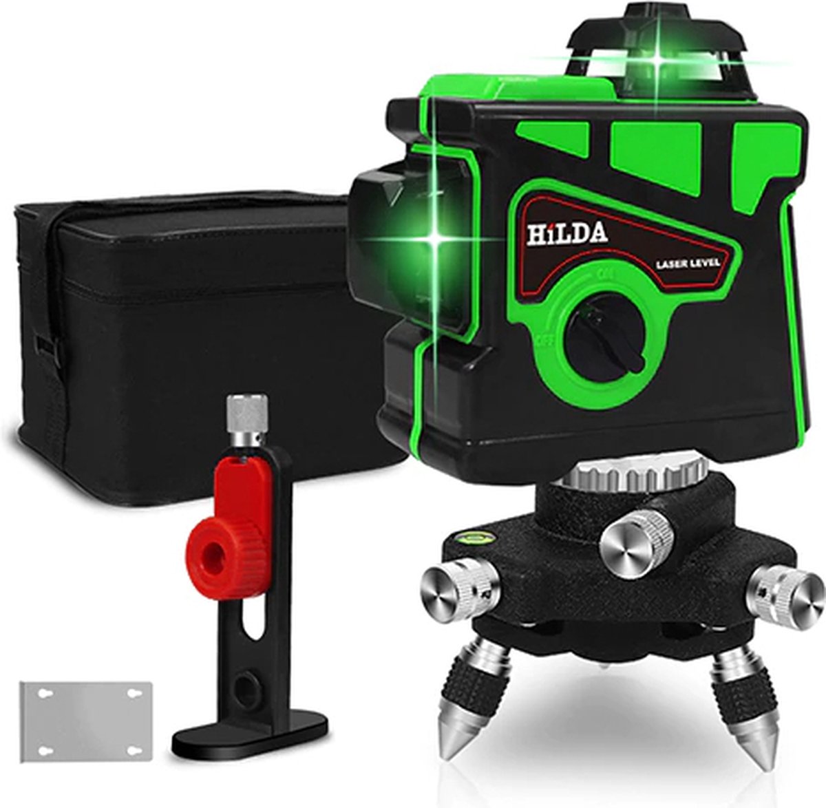Delicino Laserwaterpas - 360° Roterende Laser - 3D Kruislijnlaser ...