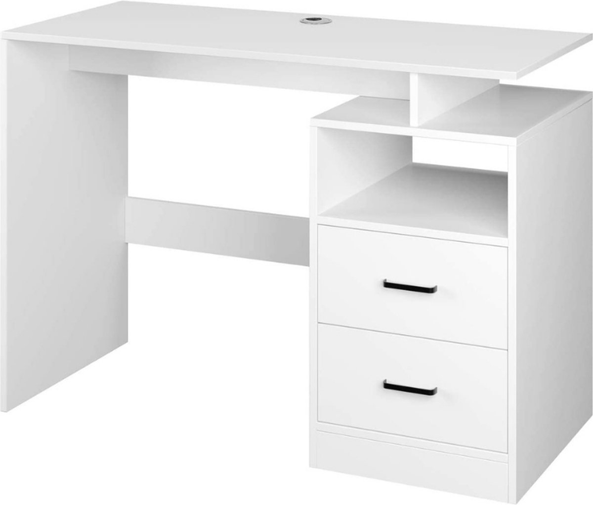Homesse White Computer Table - computermeubel - bureau organizer ...