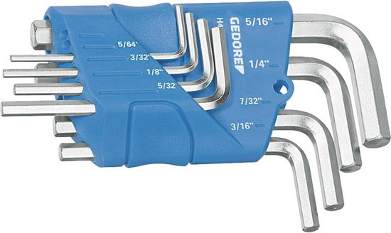 Gedore 1505424 Inbus Haakse schroevendraaierset 8-delig | bol.com
