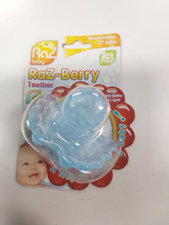 Raz-Berry Teether - Zachte massage en verfrissing van het tandvlees | bol