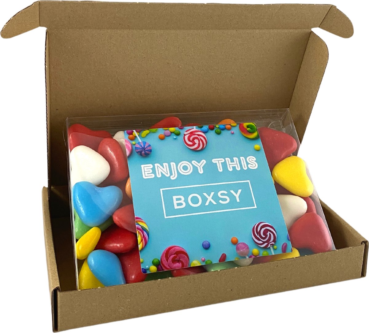 Man-Box Boxsy | Gekleurde Hartjes Snoepjes Brievenbus Cadeau ...