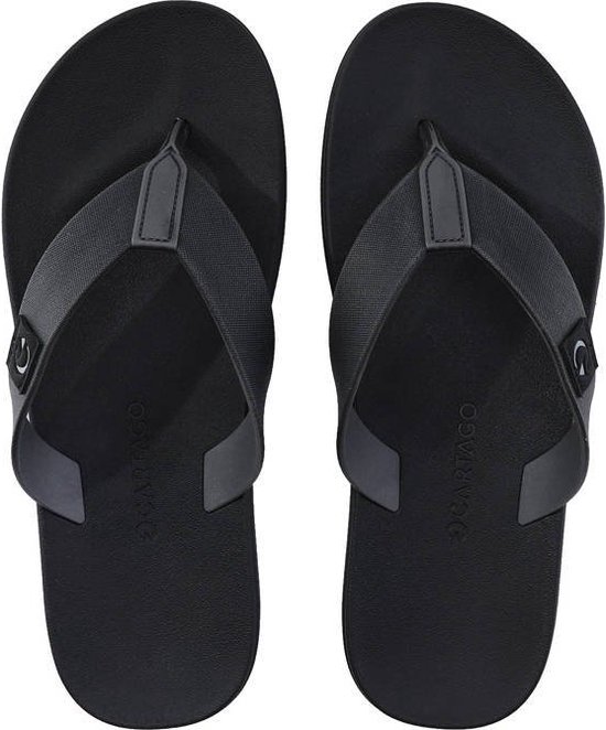 Cartago Cali Thong AD Heren Slipper Black/Grey | bol.com