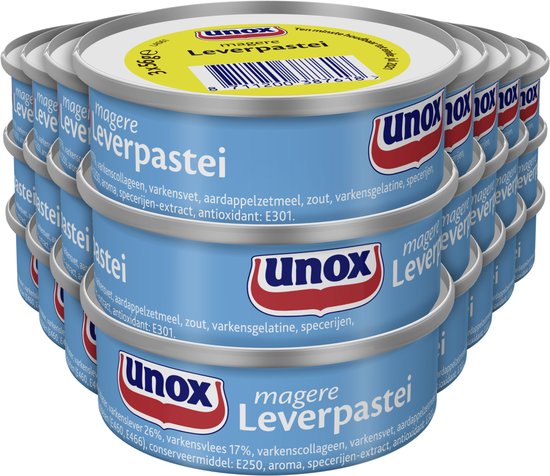Unox Leverpastei mager 24 x 3 x 56 GR | bol.com