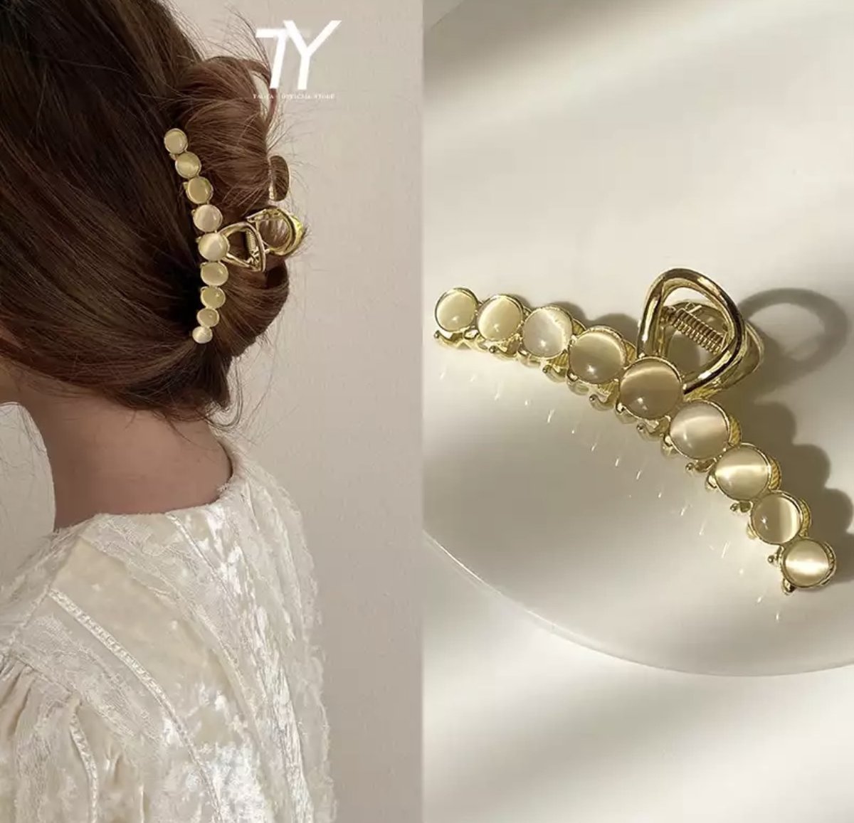 Haarklem Goud - Haarclip/Haarspeld - Haaraccessoires Bruiloft | bol.com