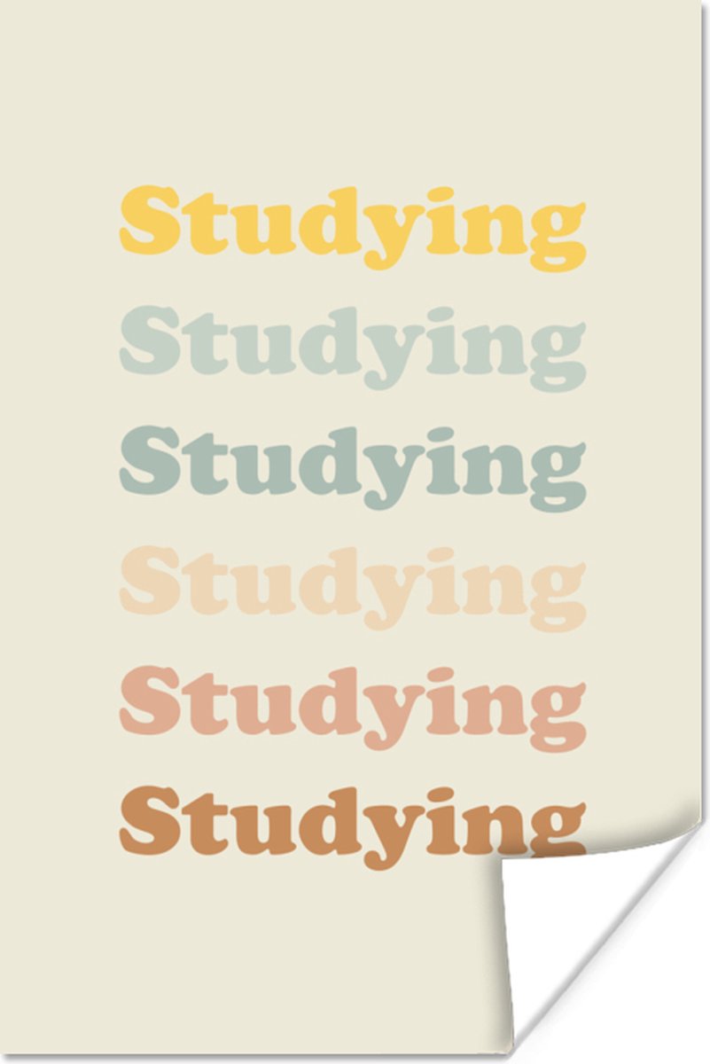 Poster Quotes - Studeren - Student - 20x30 cm | bol.com