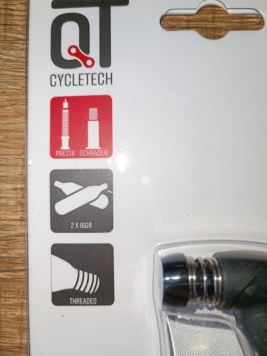 Cycle Tech Co2-pomp Set Met Twee Patronen Van 16 Gram | bol