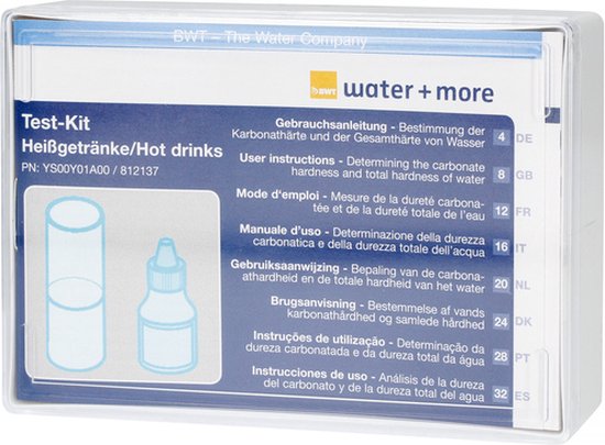 BWT Water Test Kit for hot drinks - Determine the carbonate hardness ...