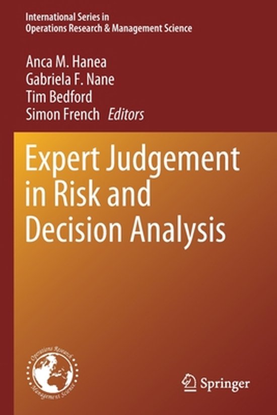 Expert Judgement in Risk and Decision Analysis | 9783030464769 | Boeken ...