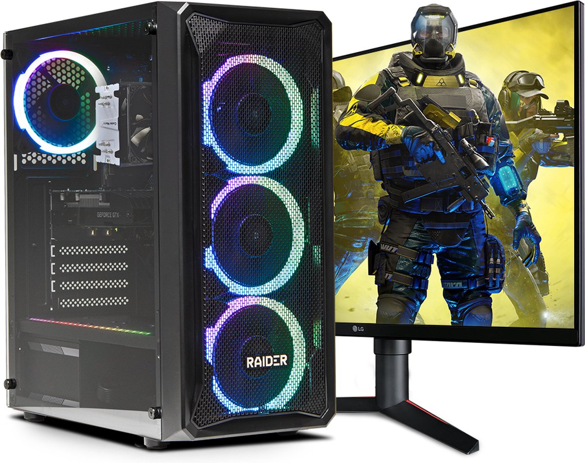 AMD Gaming PC PRO RVB - AMD Ryzen 5 - 16 Go - NVIDIA GeForce GTX 1650 ...