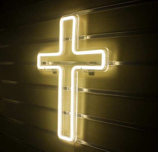 Kruis Neon Verlichting - Fenom Lights ® - Neon Lampen - Sfeer Decoratie ...