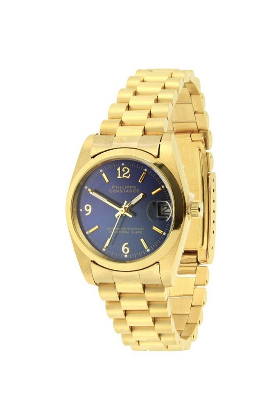 PHILIPPE CONSTANCE "MEDIUM GOLD" PLAIN BLUE | bol