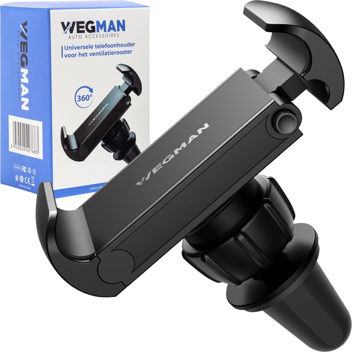 Wegman Telefoonhouder - Geschikt voor Ventilatierooster - 360° Rotatie ...