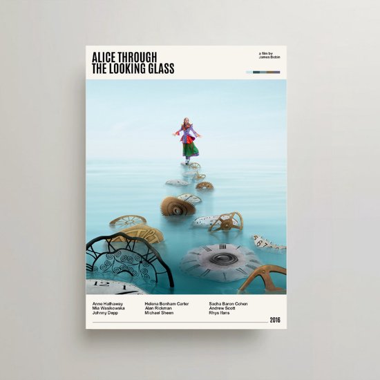 Alice Through the Looking Glass Poster - Minimalist Filmposter A3 ...