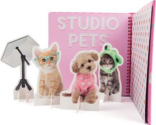 Studio Pets® Push Out Mini Studio met Dieren en Leuke Achtergronden | bol