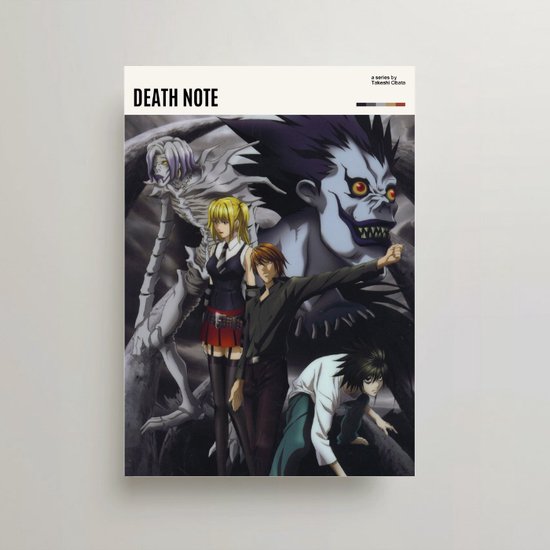 Anime Poster - Death Note Poster - Minimalist Poster A3 - Death Note ...