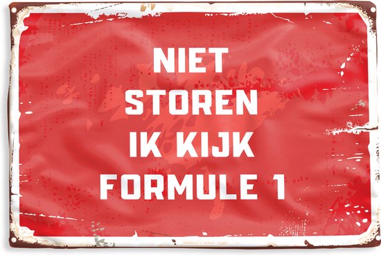 Kussenhoes 50x30 cm - Niet storen ik kijk Formule 1 - Quotes - Spreuken ...