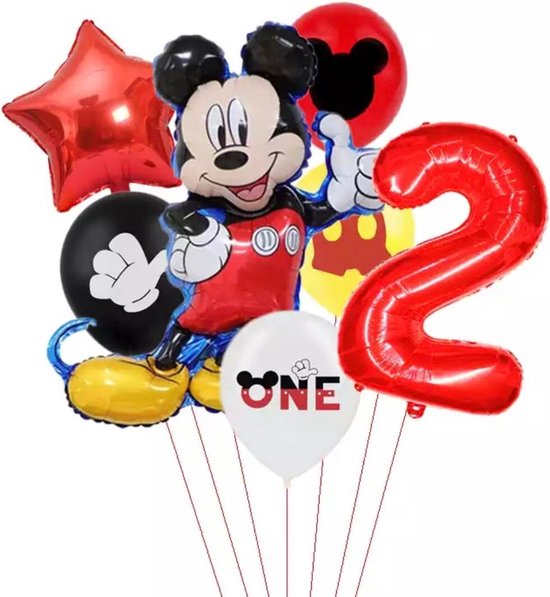 Disney Mikey Folie Ballonnen Set Mickey Mouse Ballon 7 stuks ...