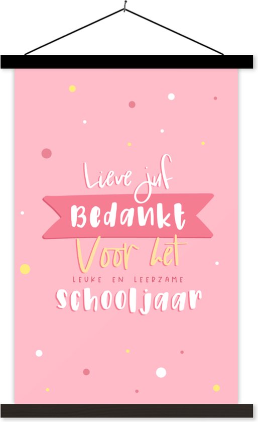 Posterhanger incl. Poster 60x90 cm - Schoolplaat - Quotes - Spreuken ...