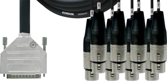 Cordial Economy Multicore D-Sub/XLRf 8-fach, Rean Stecker, 1,5m ...