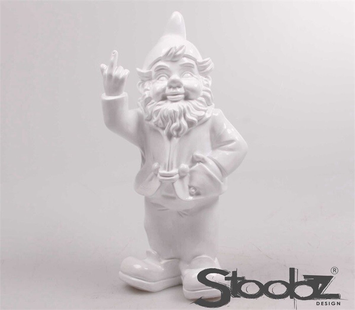 Stoobz Polystone beeld kabouter f*ck you wit 20cm | bol