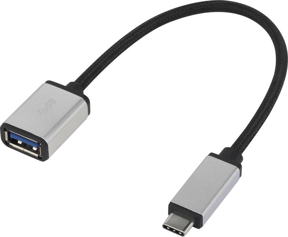 Renkforce USB 3.2 Gen 1 (USB 3.0) Adapter [1x USB-C stekker - 1x USB 3.2 Gen 1 bus A... | bol.com