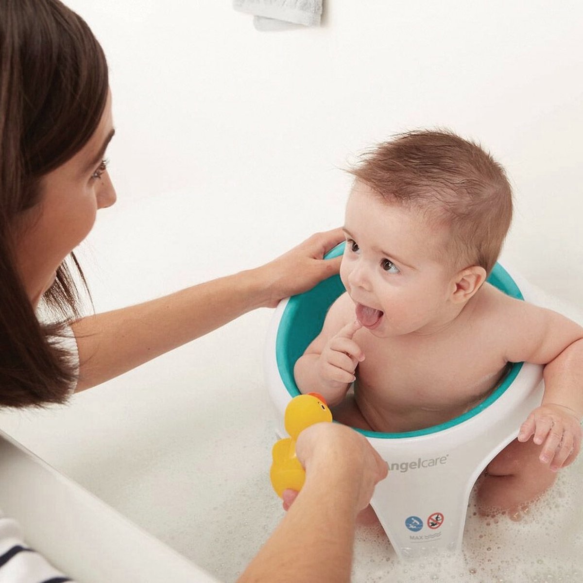 Angelcare Badzitje Roze - Badring voor Baby van 6+ maanden ...