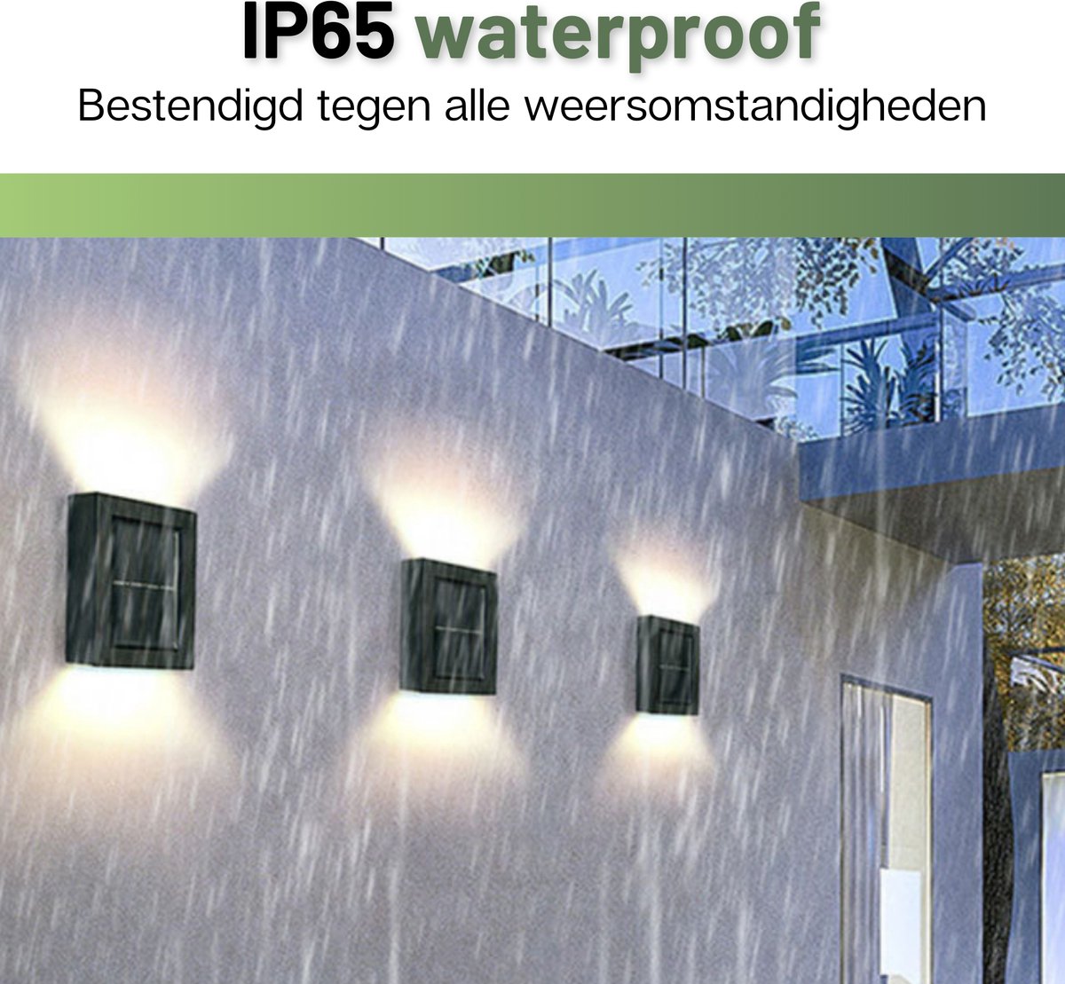 Recalma Wandlamp zonne-energie buiten - 2 stuks - Buitenlamp - Solar ...