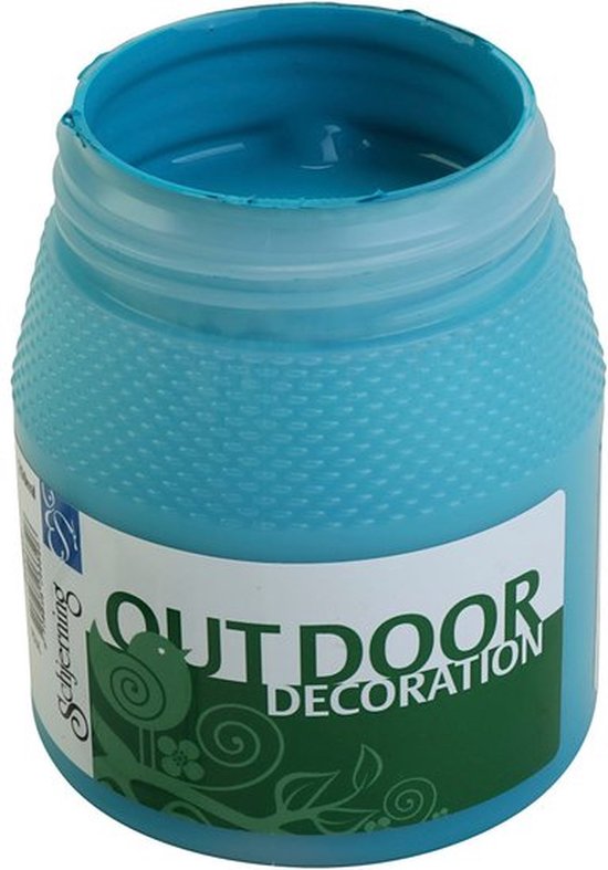 Decoratieverf - Buitenverf - Blauw - Outdoor Verf - 250 ml | bol.com