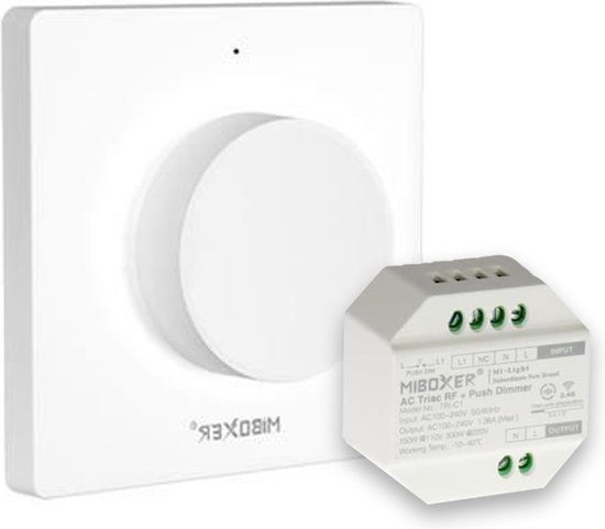 Mi Boxer® Draadloze Led Dimmer afstandsbediening Opbouw + AC Triac RF ...