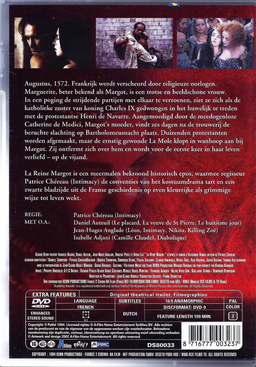 La Reine Margot (Dvd), Daniel Auteuil | Dvd's | bol