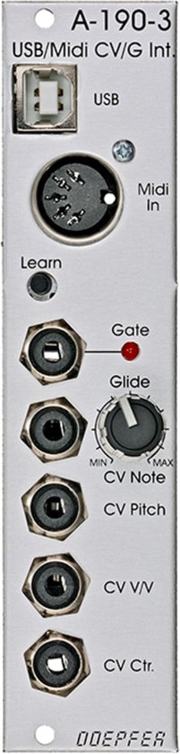 Doepfer A-190-3 USB MIDI-to-CV/Gate Interface - Interface modular ...