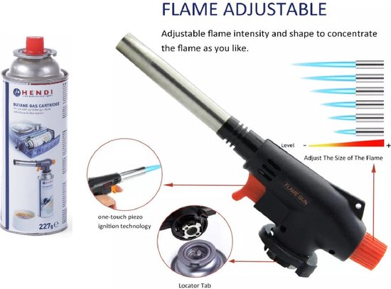 Cyclone Flame Pistolet Soudage Gaz Torch Briquet Chauffage Allumage Butane Camping... | bol.com