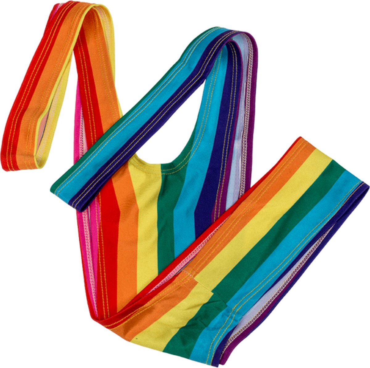 Mankini – Borat string - Regenboog - Kostuum | bol.com