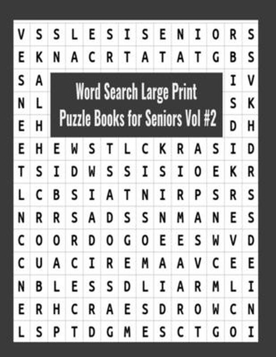 Word Search Large Print Puzzle Books for Seniors Vol #2: Word searches ...