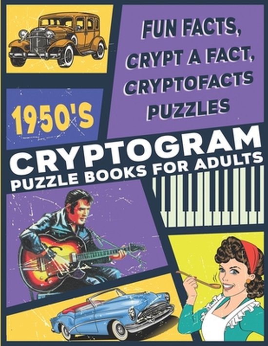 Crypt a Fact Time Travel Cryptograms- 1950's Cryptogram Puzzle Books ...