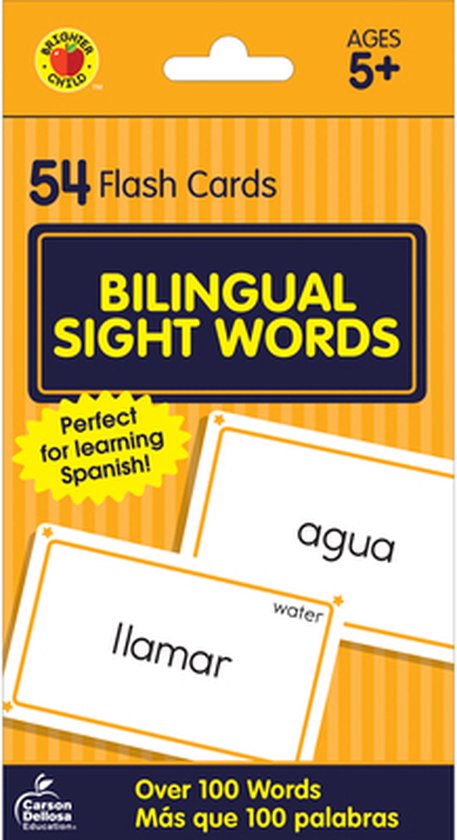 Bilingual Sight Words Flash Cards | bol.com