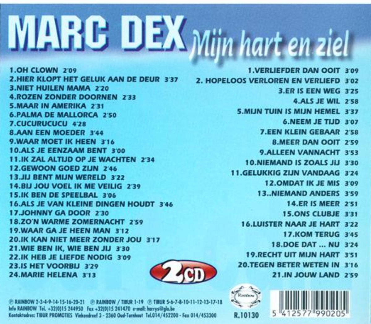 MARC DEX MIJN HART EN ZIEL, MARC DEX MET OH CLOWN | CD (album) | Muziek ...