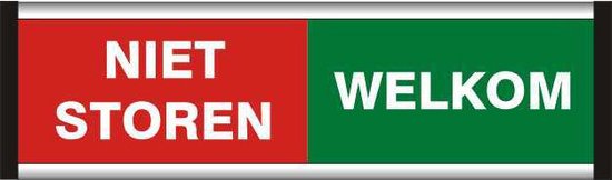Welkom niet storen bordje 100 x 30 mm | bol