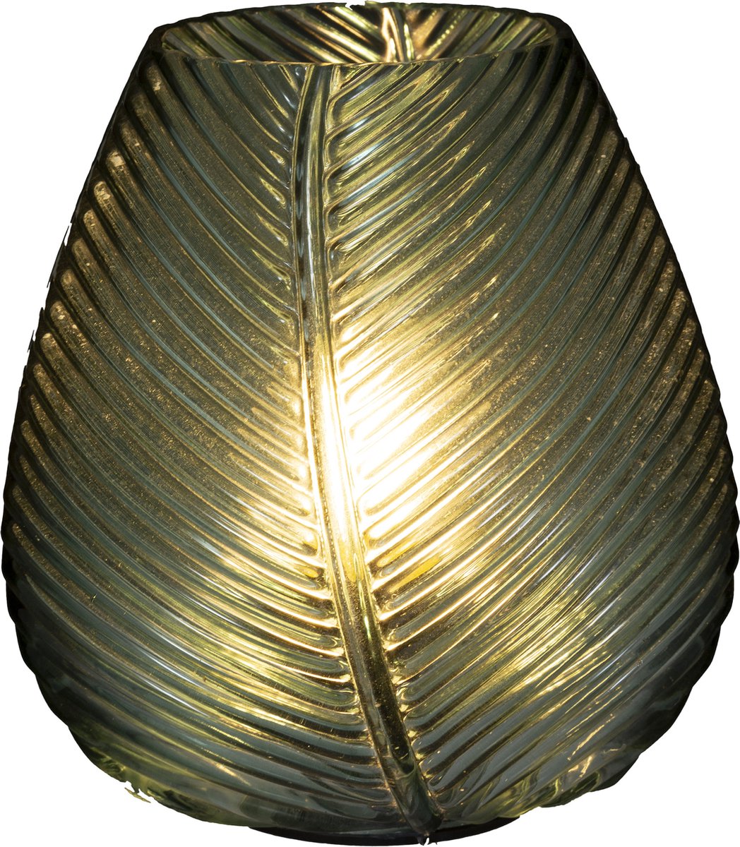 Atmosphera LED lamp palm mint groen - H15 cm - Sfeerverlichting ...