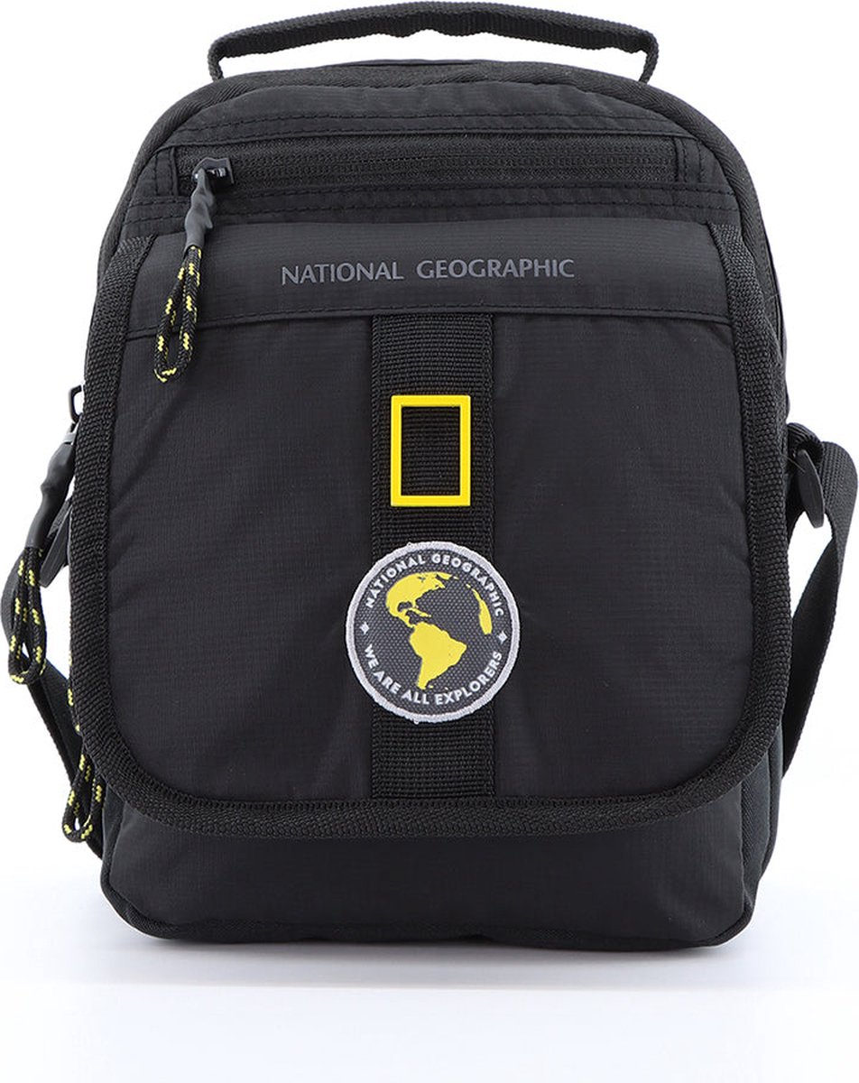 National Geographic New Explorer schoudertas met flap Zwart | bol.com
