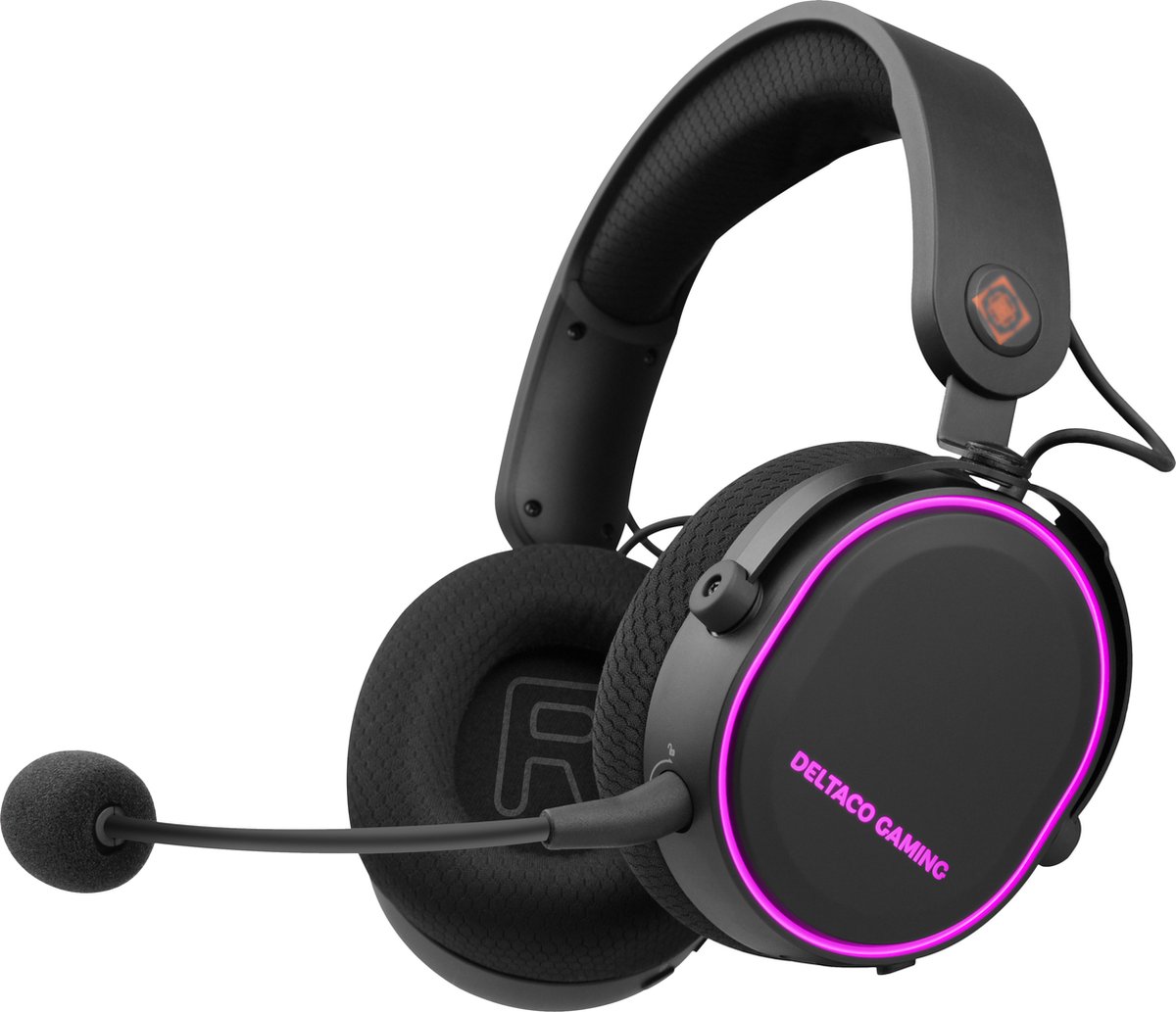 Deltaco Gaming DH420 Wireless RGB Gaming Headset - Windows/Mac/PS4/PS5 ...