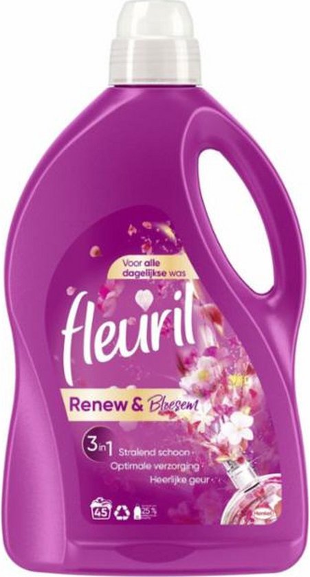 Fleuril Renew & Blossom Wasmiddel 180 wasbeurten - Gekleurde Was ...